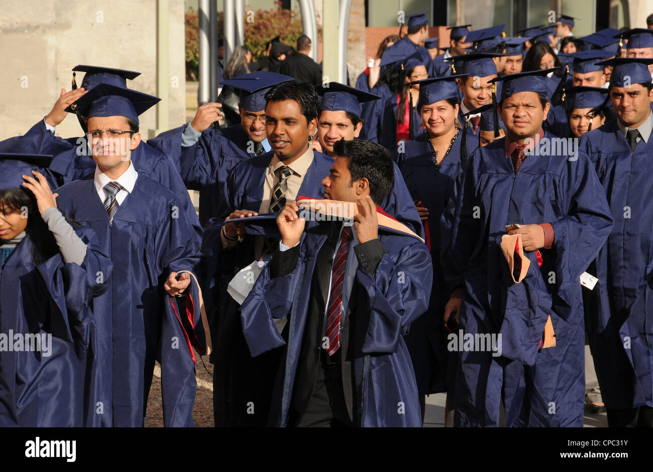 College graduation commencement ceremony Stock Photo - Alamy