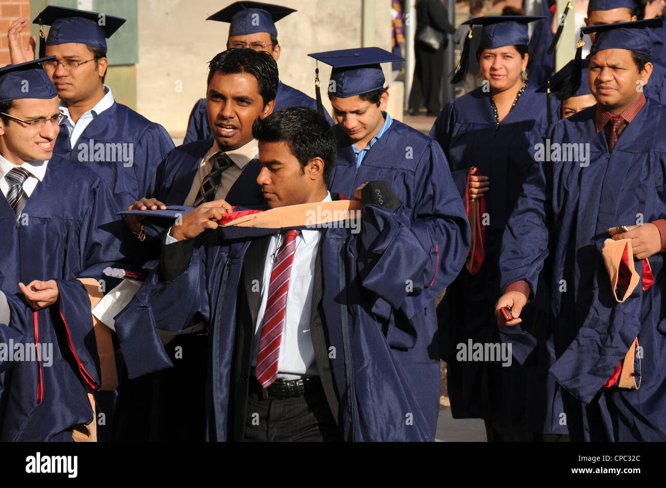 College graduation commencement ceremony Stock Photo - Alamy