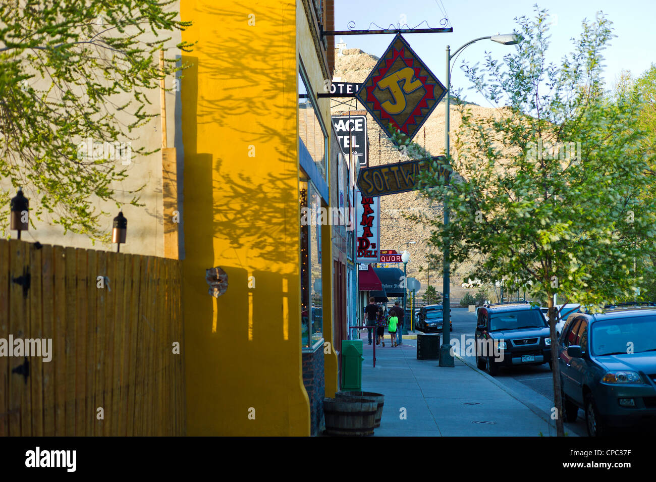 Historic downtown district, small mountain town of Salida, Colorado ...