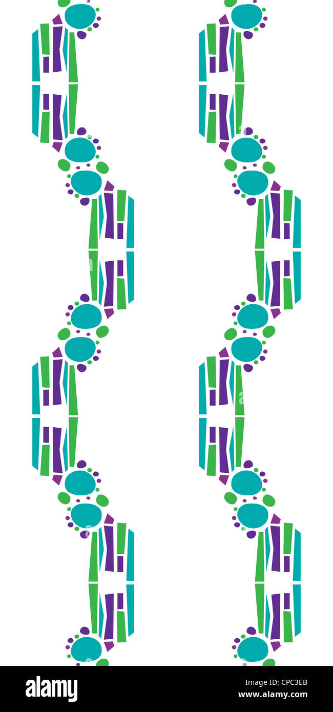 Seamless string of abstract DNA and cells Stock Photo - Alamy