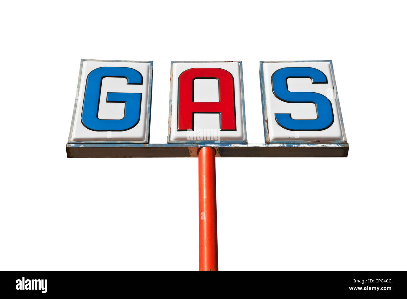 Old isolated gas sign in the Mojave Desert Stock Photo - Alamy
