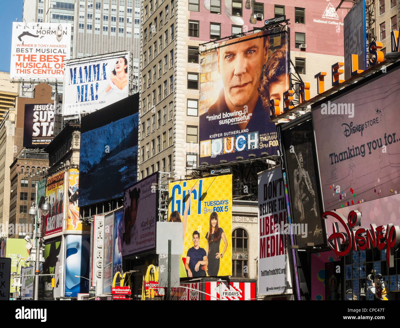 Billboards, Times Square, Midtown Manhattan, New York City Stock Photo ...