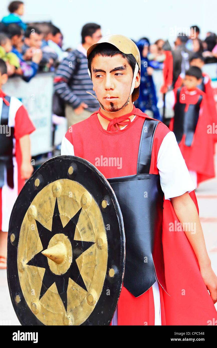 children Easter catholic procession.Tunja, Boyacá, Colombia, South ...