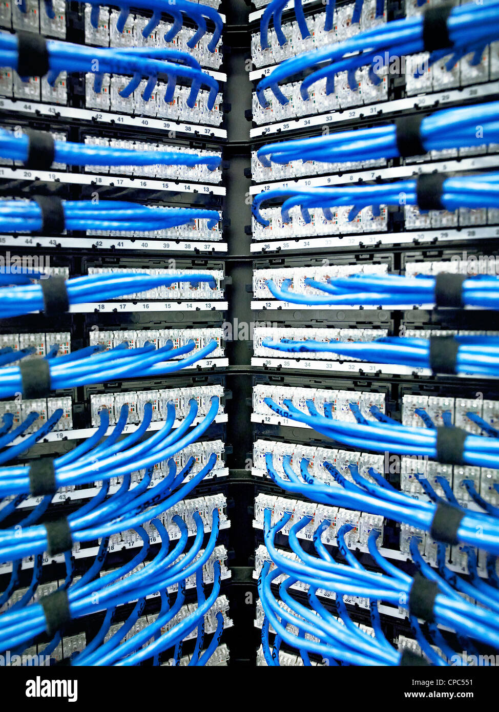 A huge hub of network cables Stock Photo - Alamy