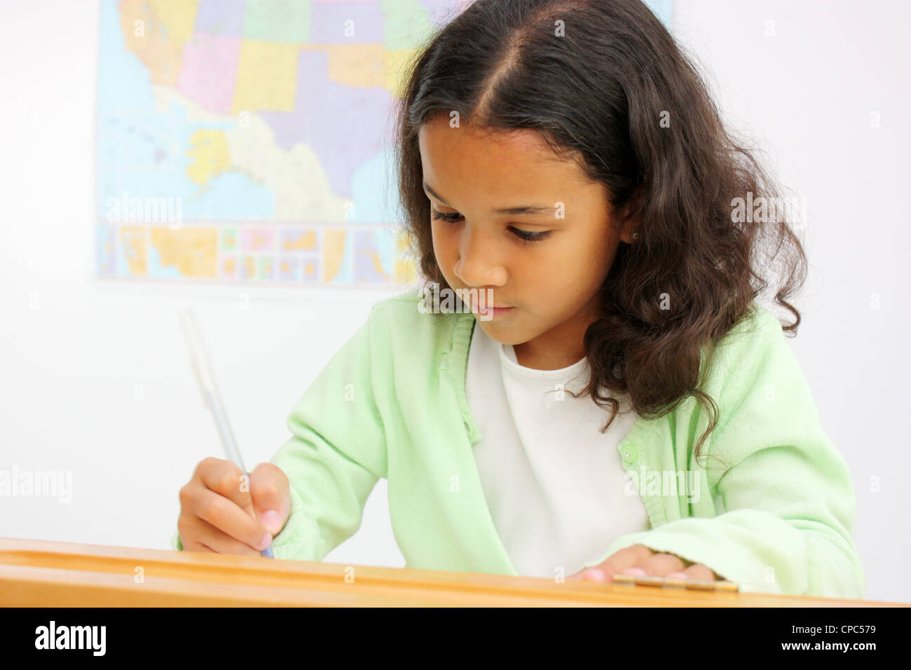 Student in a classroom at elementary school Stock Photo - Alamy