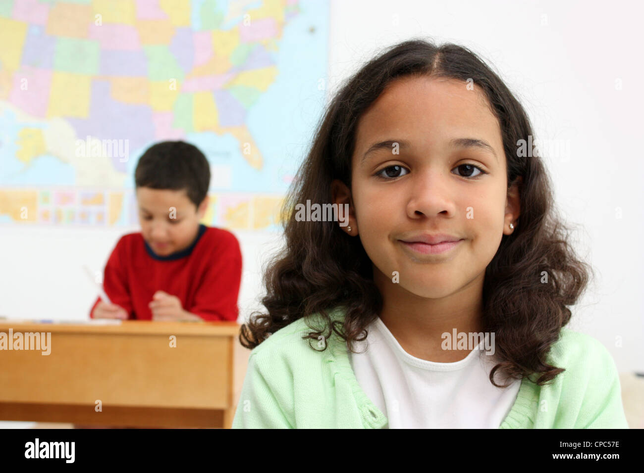 Students in a classroom at elementary school Stock Photo - Alamy