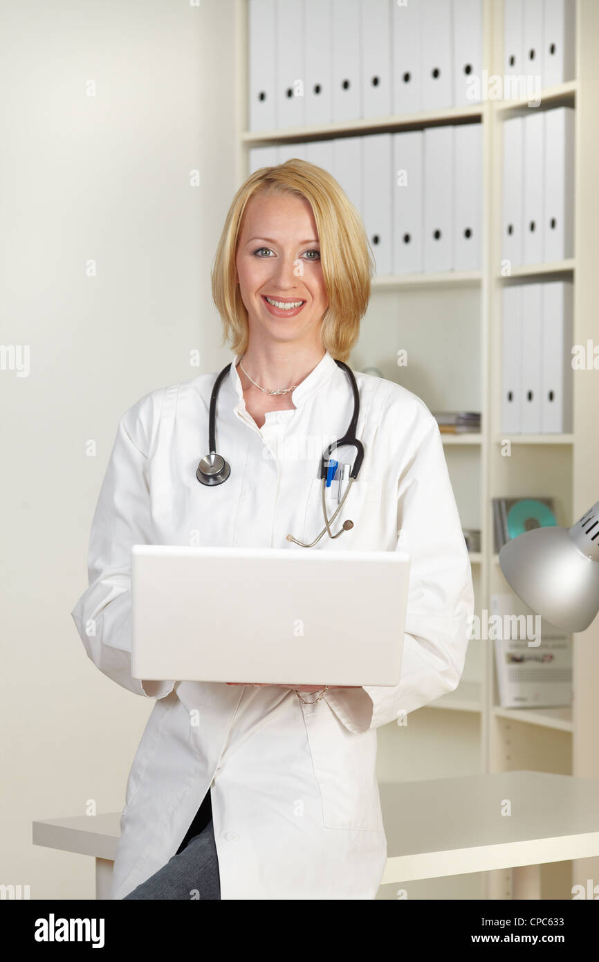 Competent doctor on white hi-res stock photography and images - Alamy