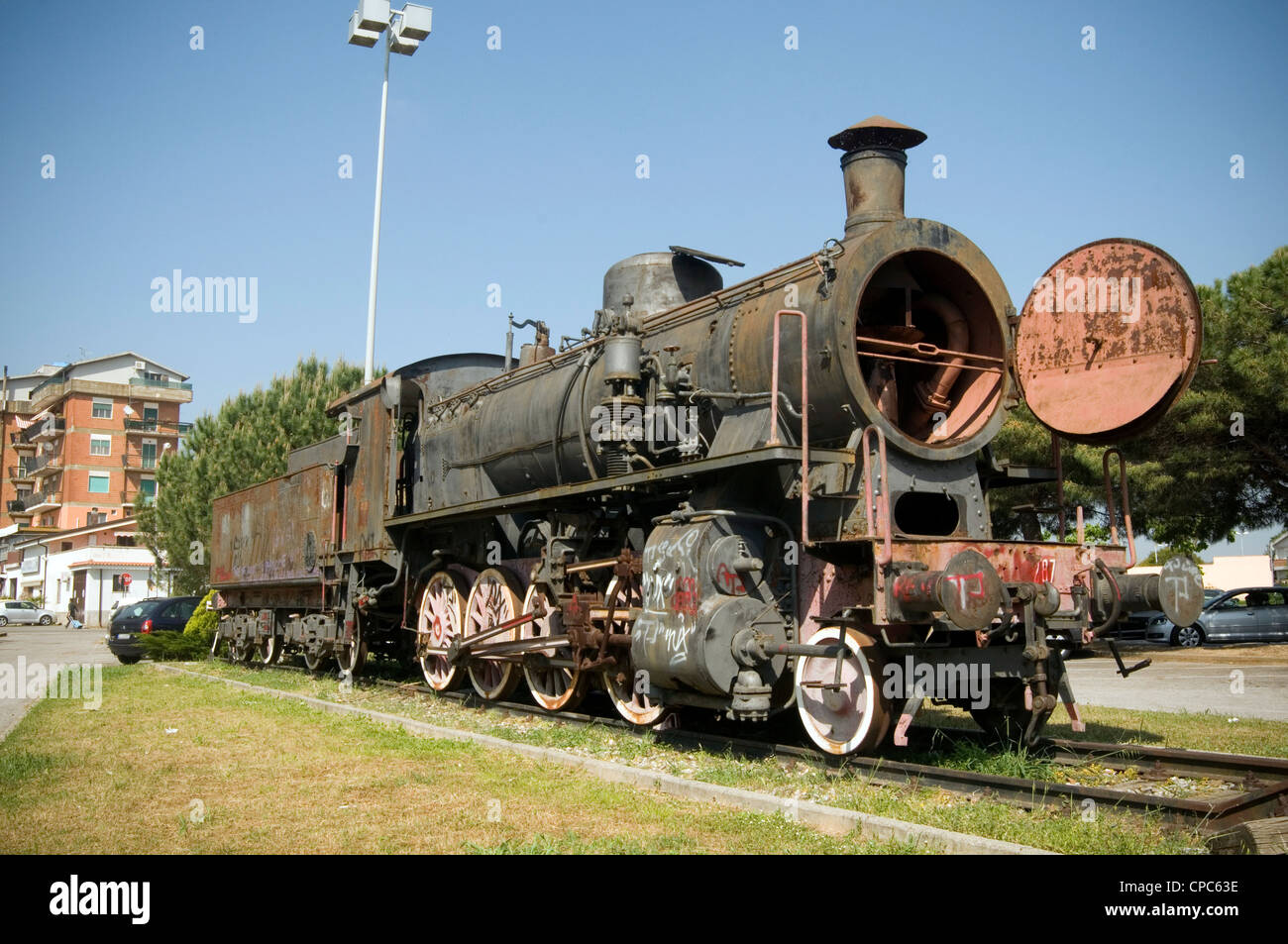 old italian steam train rust rusted rusty iron steel boiler tubes relic ...