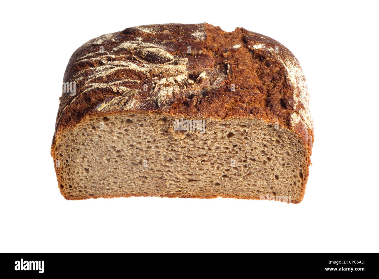 bread loaf, photo on the white background Stock Photo - Alamy