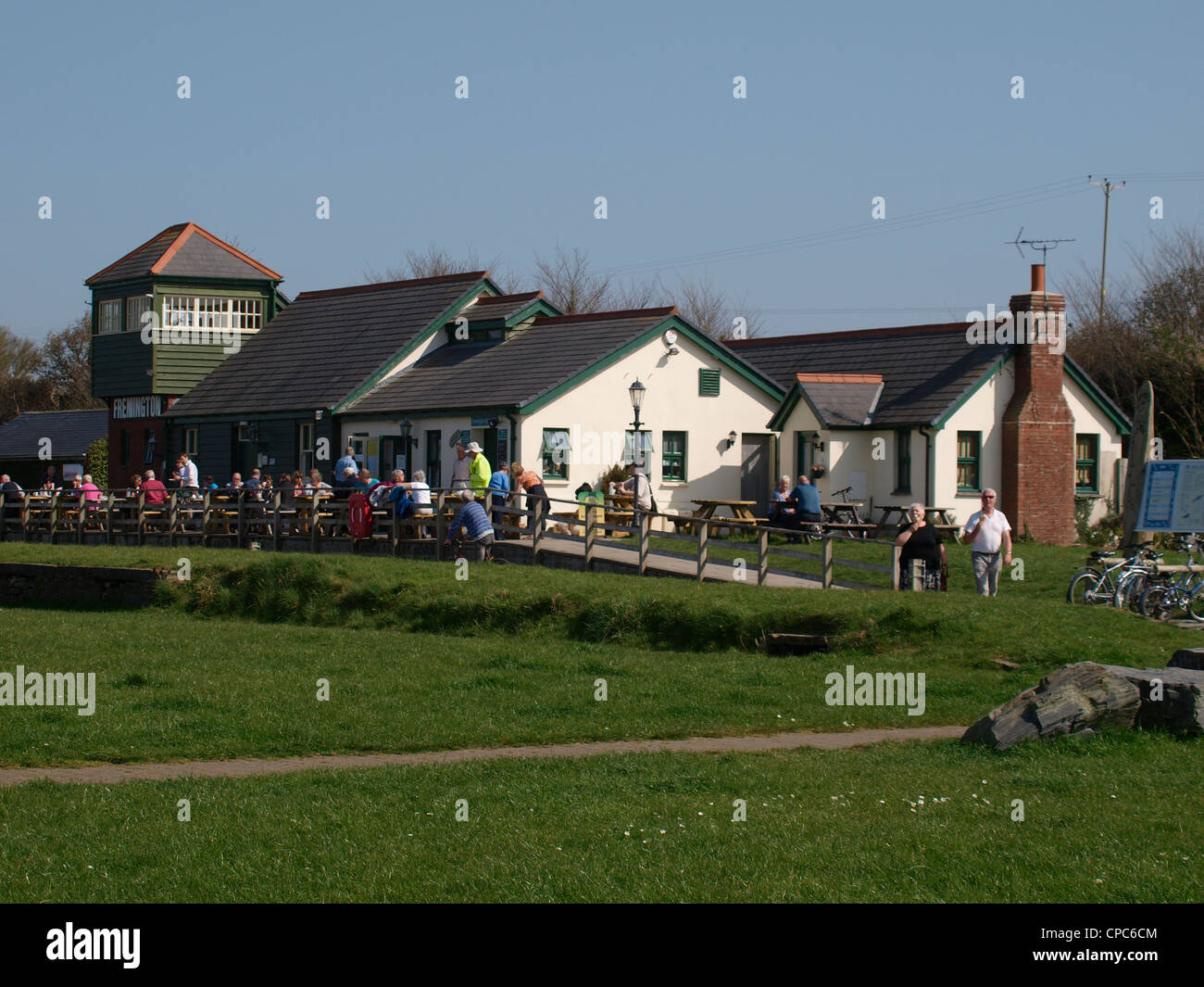 Fremington Quay train station, now a café on the Tarka trail cycle ...