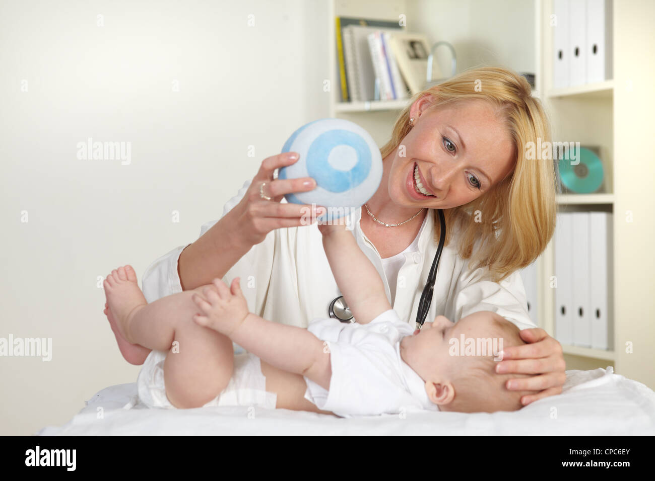 doctor with baby Stock Photo - Alamy