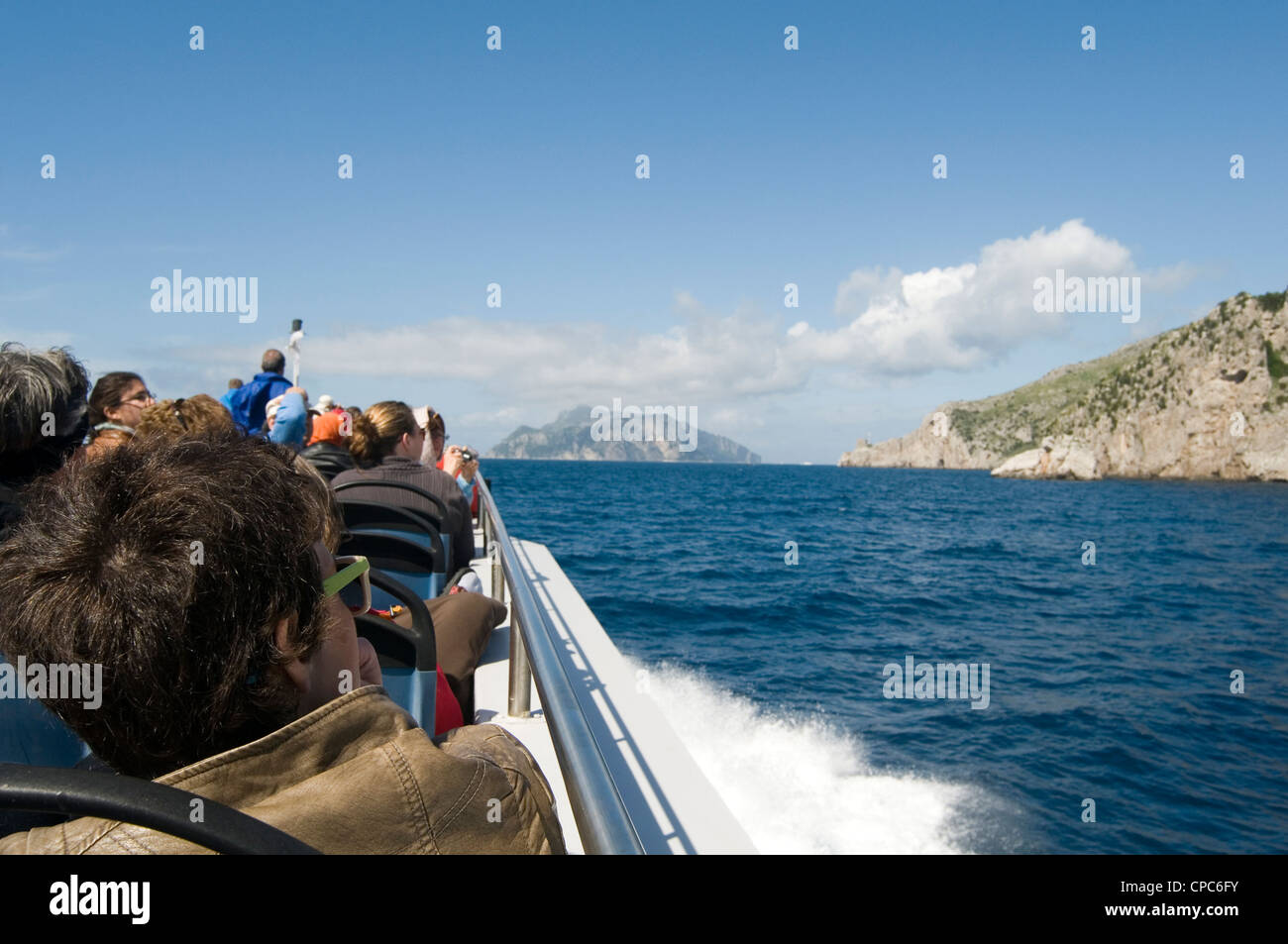 Capri by boat hi-res stock photography and images - Alamy