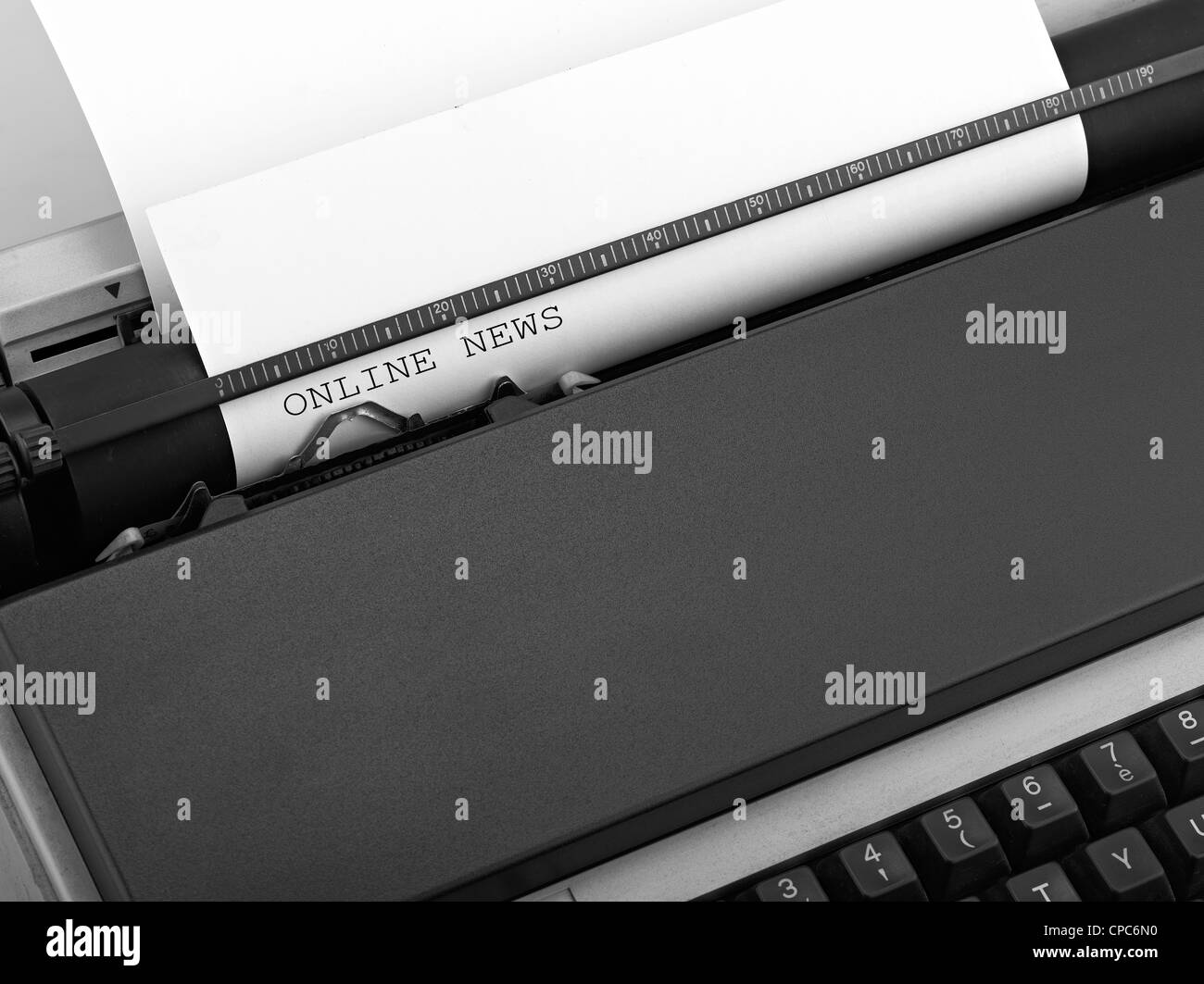 Journalist typing Black and White Stock Photos & Images - Alamy