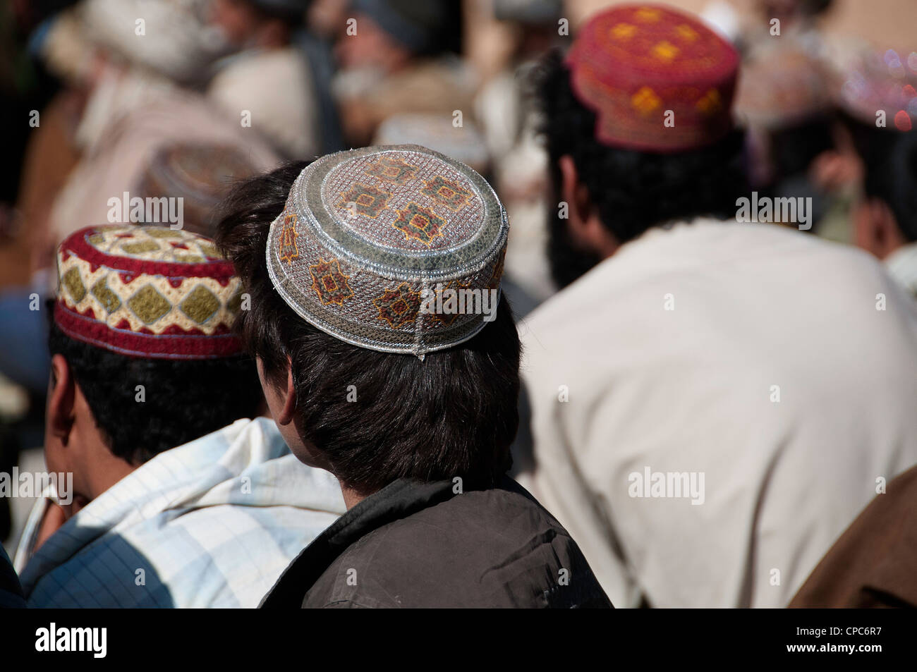 Men wearing traditional hats in Helmand, Afghansitan Stock Photo - Alamy