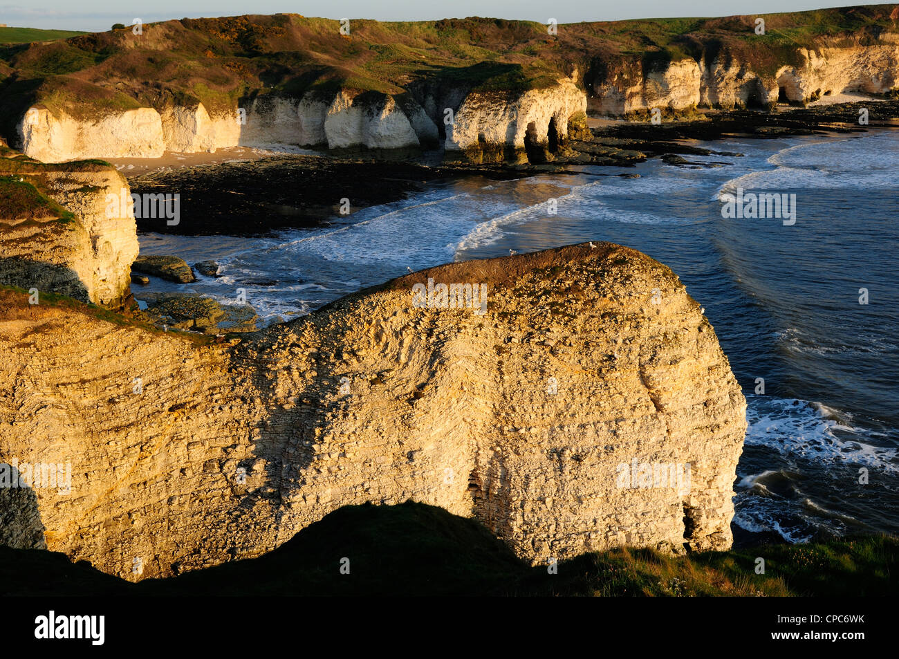 Flamborough Head East Riding Yorkshire coast England Stock Photo - Alamy