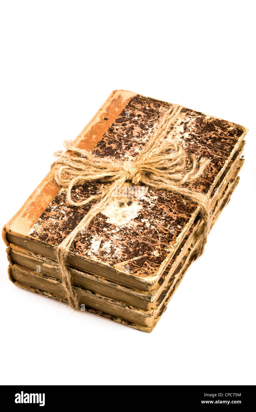 Books tied with rope hi-res stock photography and images - Alamy