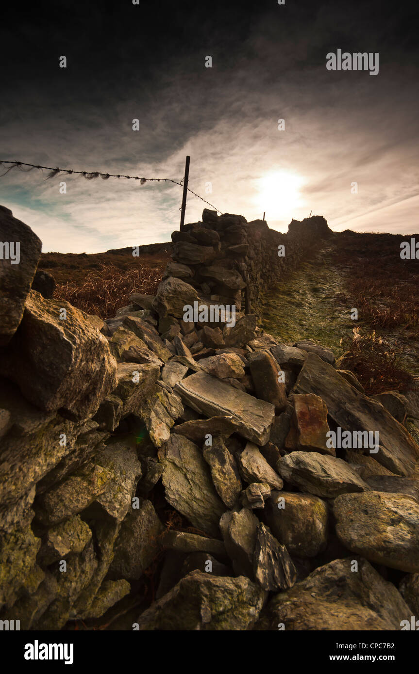 Dry stone wall collapsed hi-res stock photography and images - Alamy