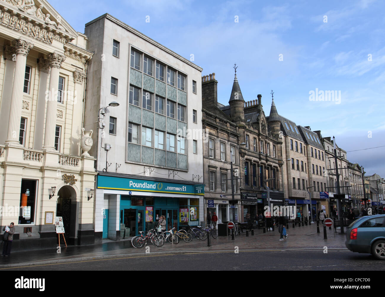 Inverness street scene Scotland February 2012 Stock Photo - Alamy