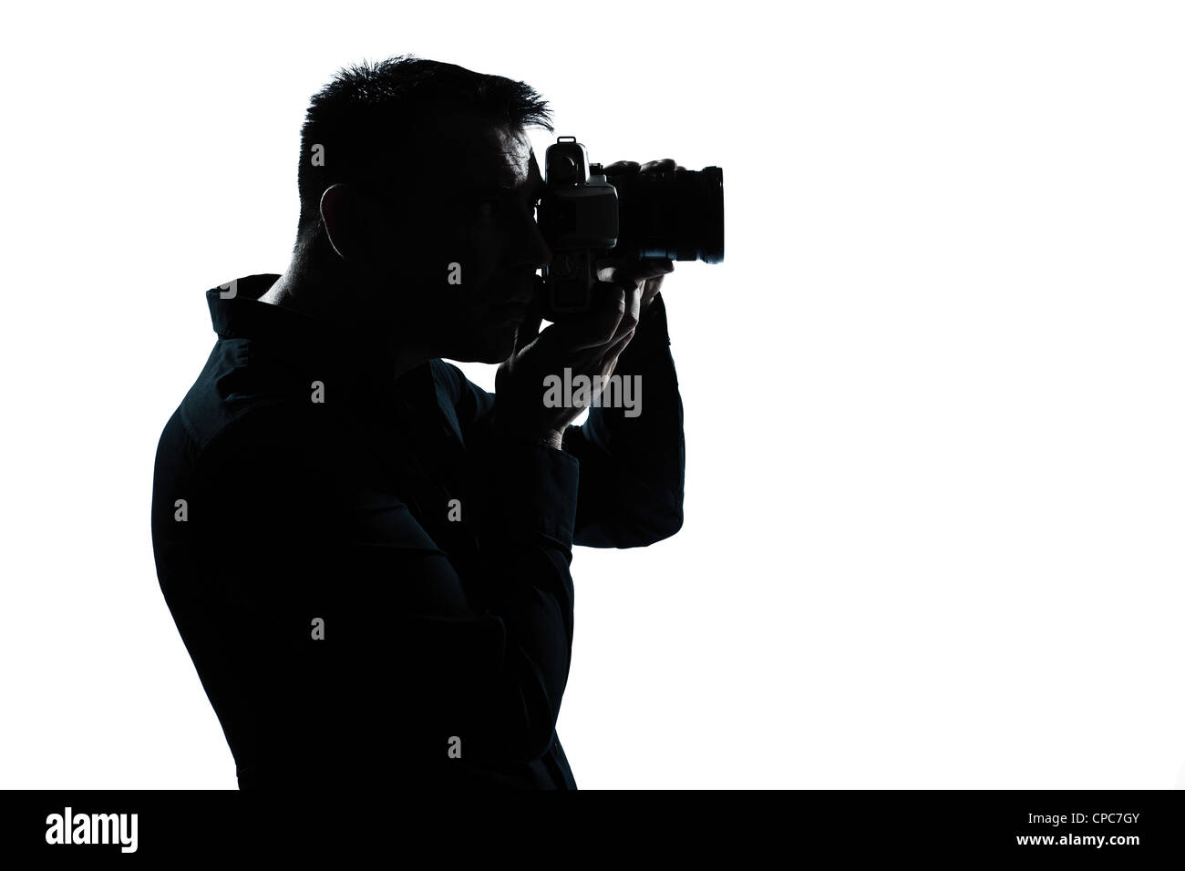 Photographer silhouette Cut Out Stock Images & Pictures - Alamy