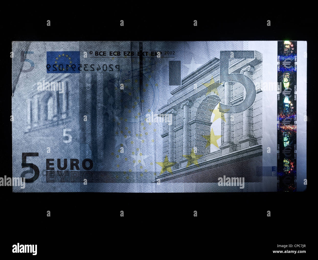 A 5 Euro Note Stock Photo - Alamy