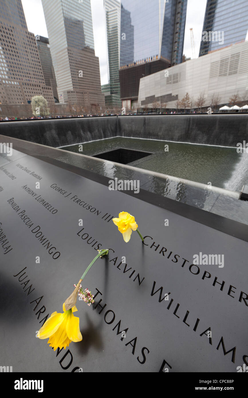 National September 11 Memorial at the World Trade Center site ...