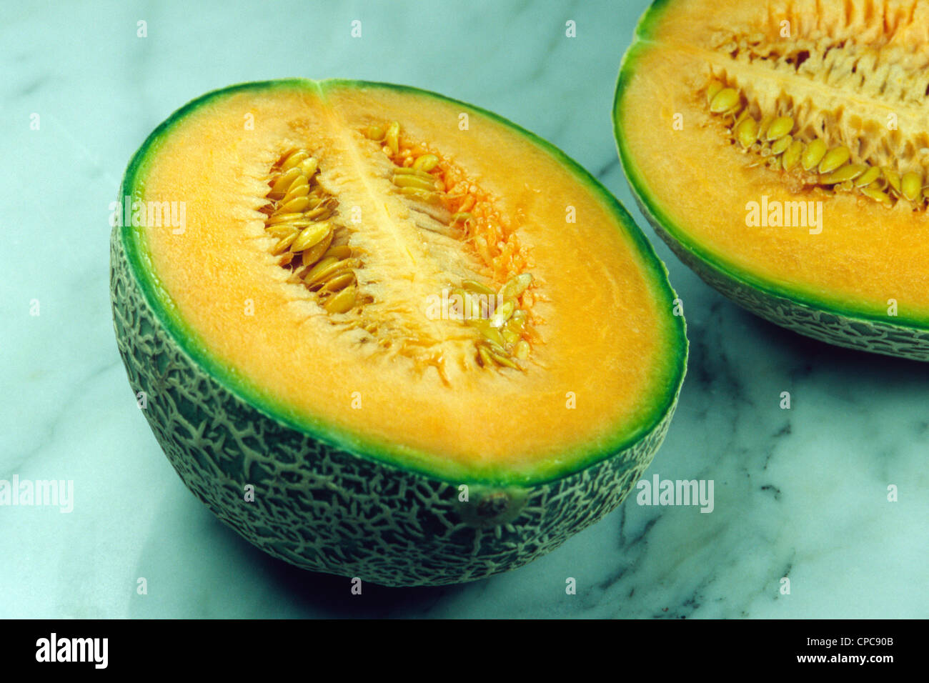 Half Melon Close up Stock Photo - Alamy
