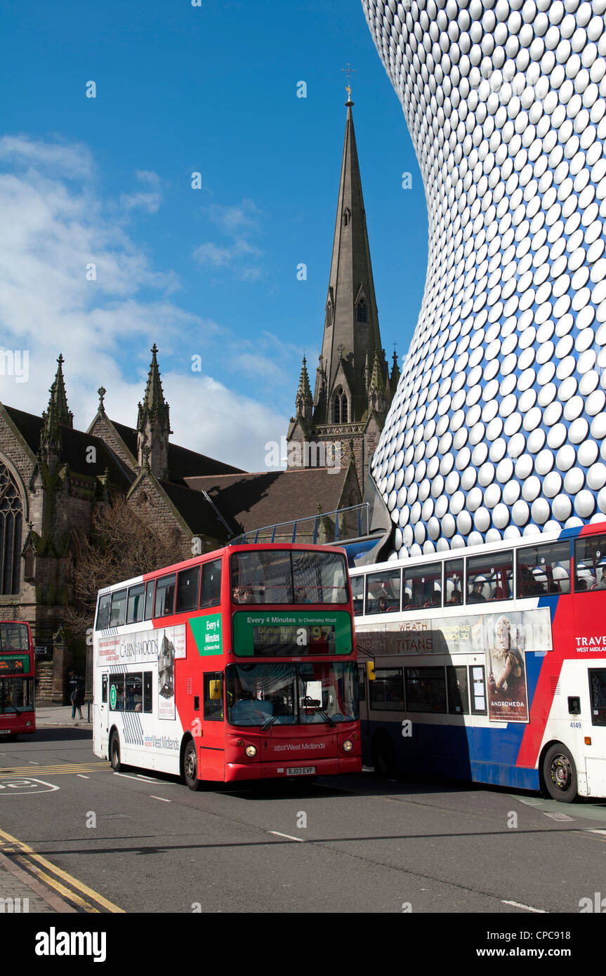 Buses in city centre, Birmingham, UK Stock Photo - Alamy