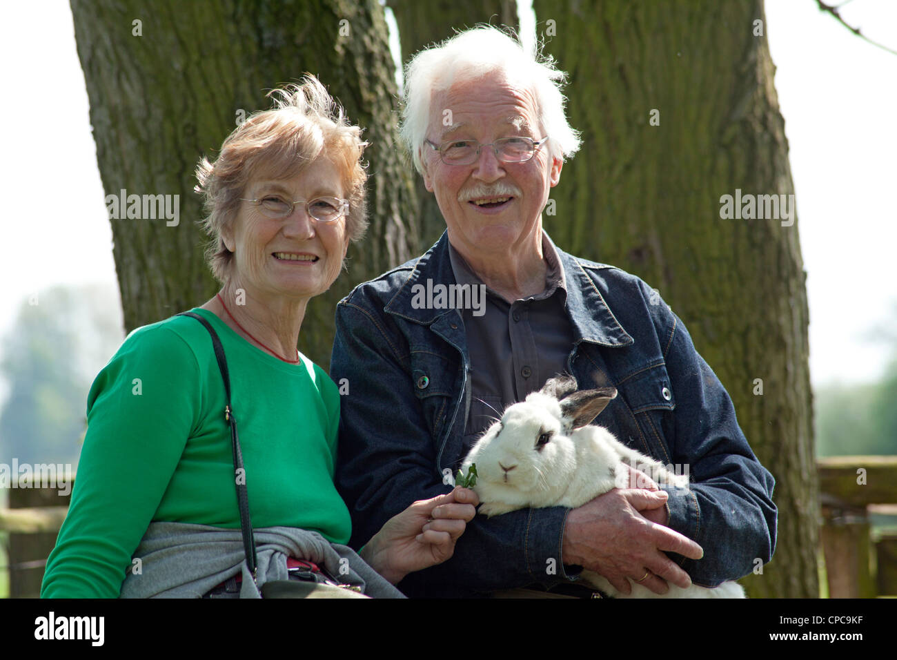 Rabbit and a man hi-res stock photography and images - Alamy