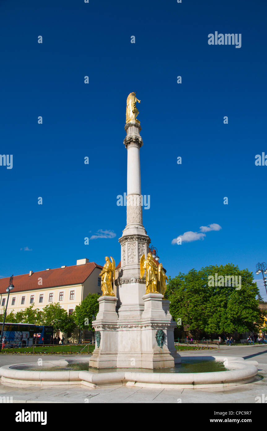 Statue of the Virgin Mary at Kaptol square Kaptol quarter Zagreb ...