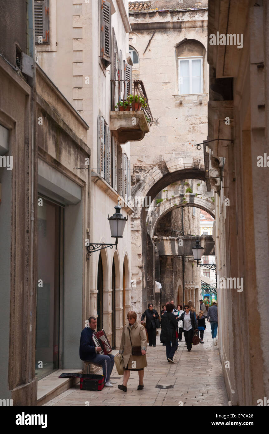 Grad the old town Split Dalmatian coast Croatia Europe Stock Photo - Alamy