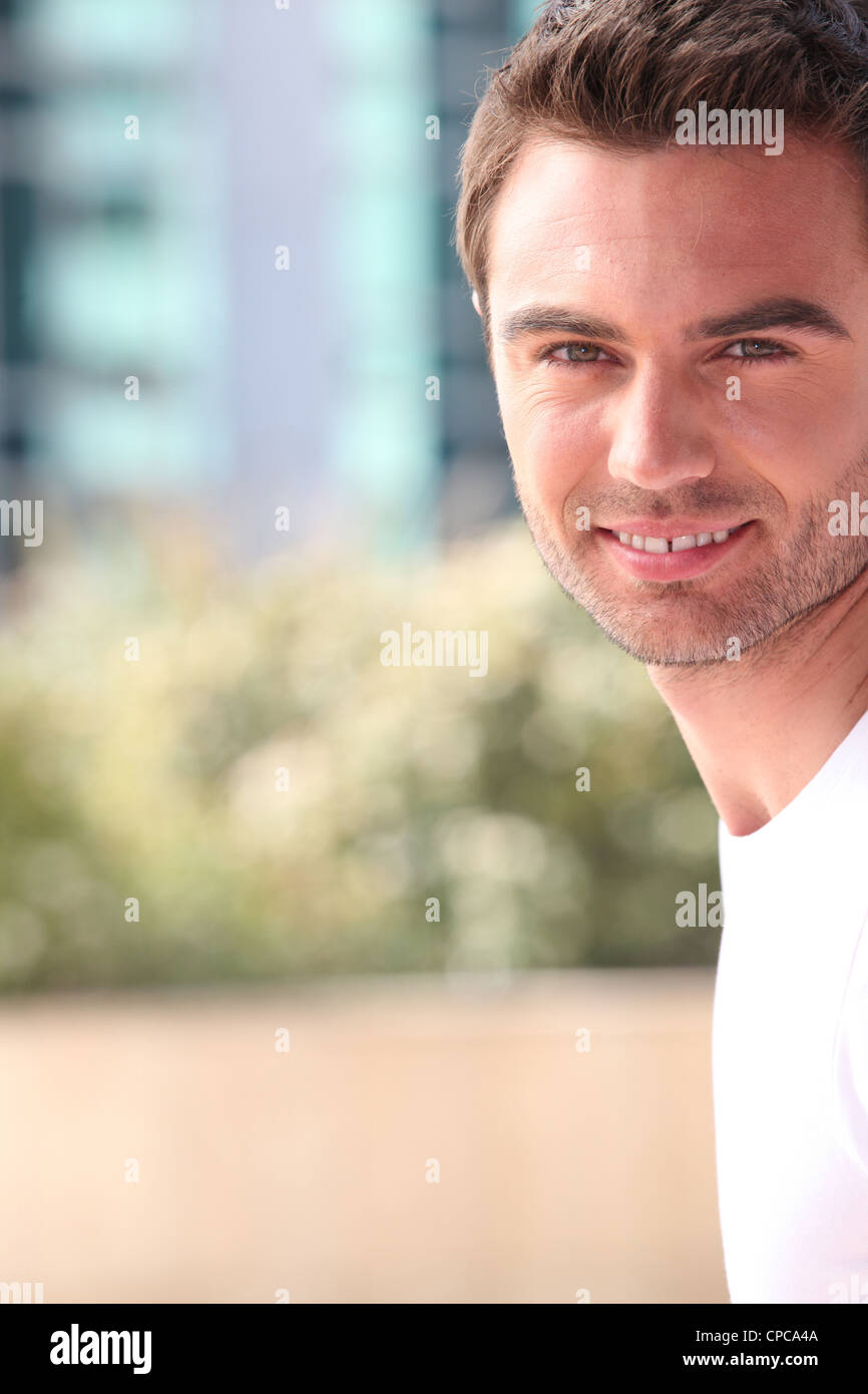 Portrait of young man Stock Photo - Alamy
