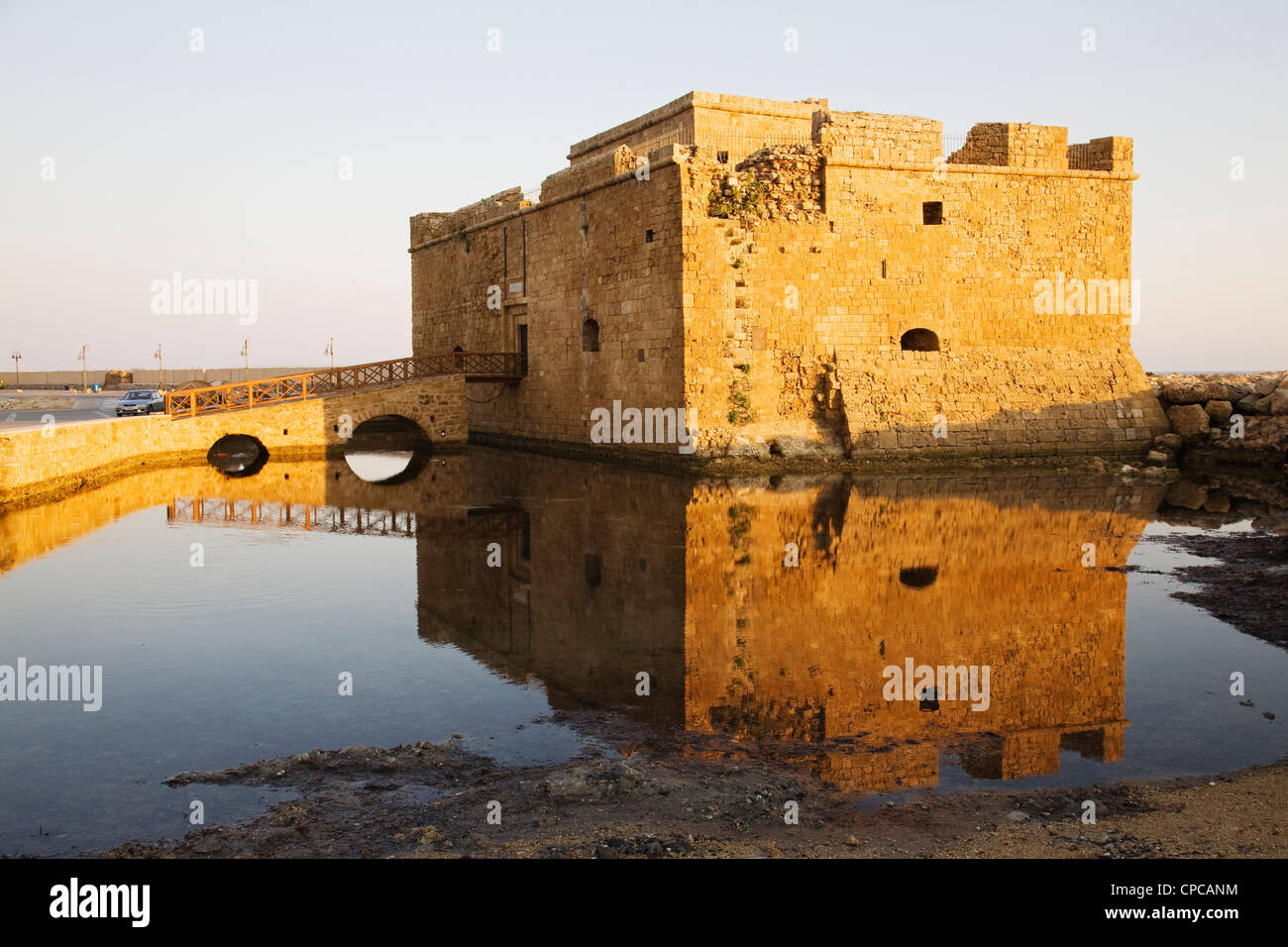 The small fort at Paphos harbour in Cyprus Stock Photo - Alamy