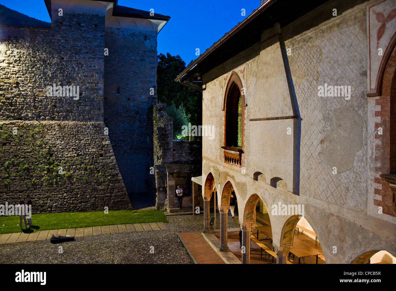 Switzerland, Canton Ticino, Locarno, Visconteo castle Stock Photo - Alamy