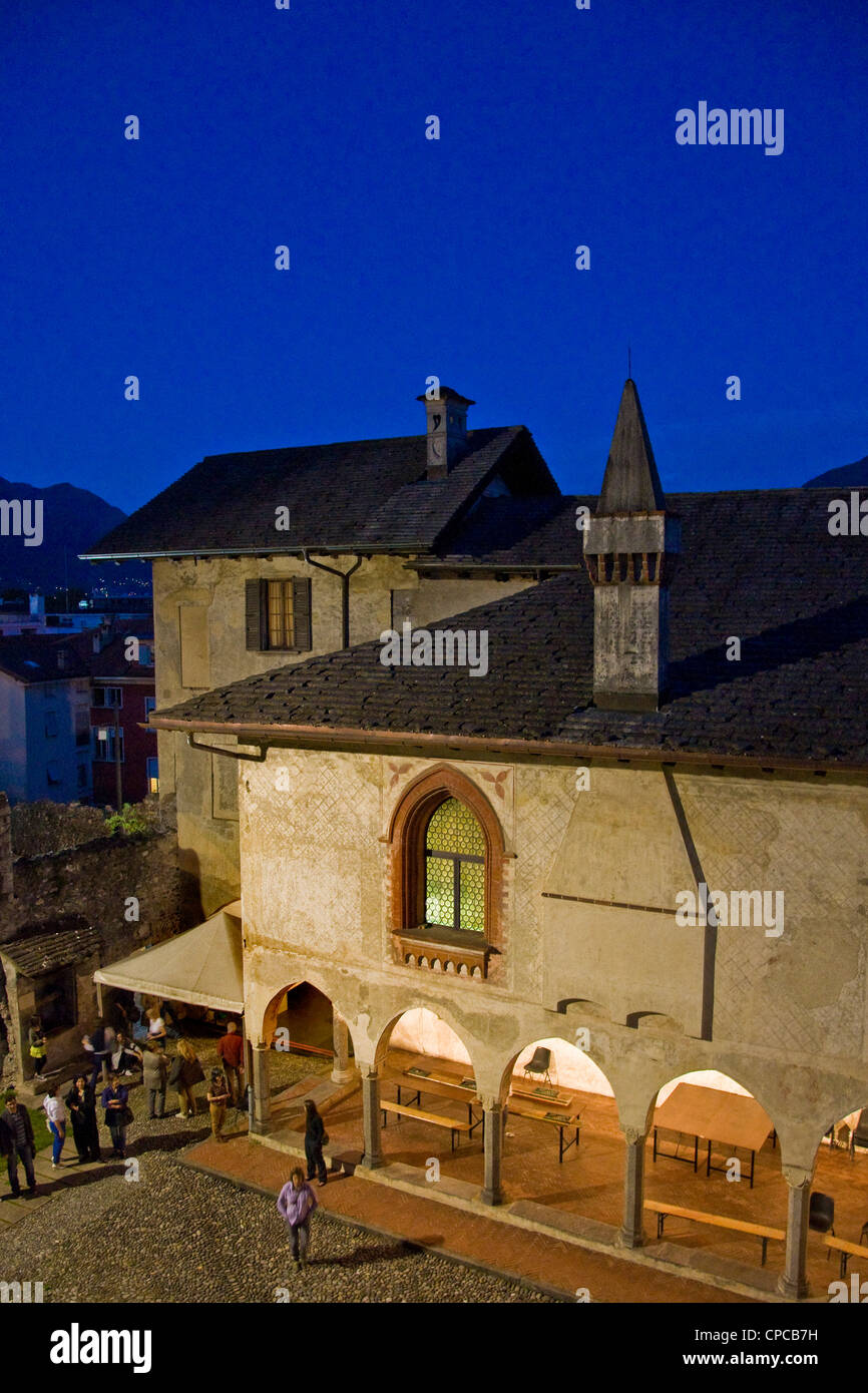 Switzerland, Canton Ticino, Locarno, Visconteo castle Stock Photo - Alamy