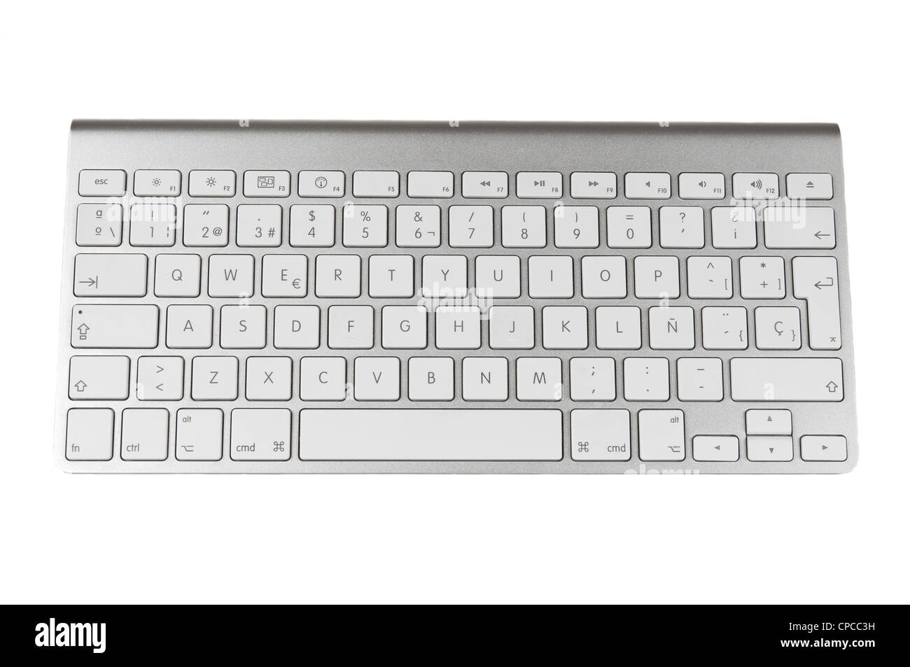 Modern computer keyboard on white background Stock Photo - Alamy