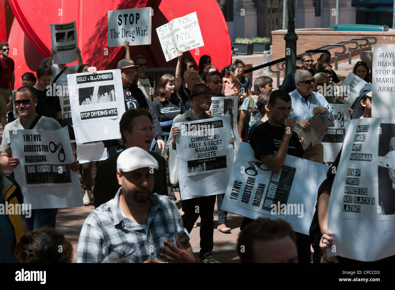 Stop crime protest hi-res stock photography and images - Alamy
