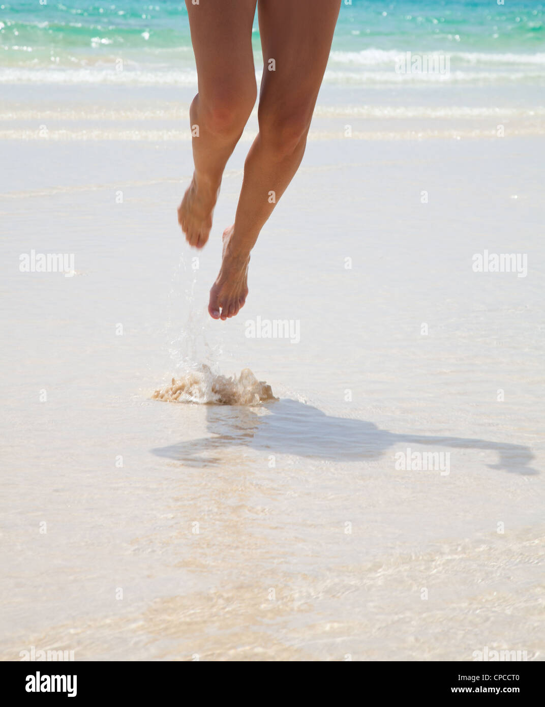 female legs in shallow water Stock Photo - Alamy