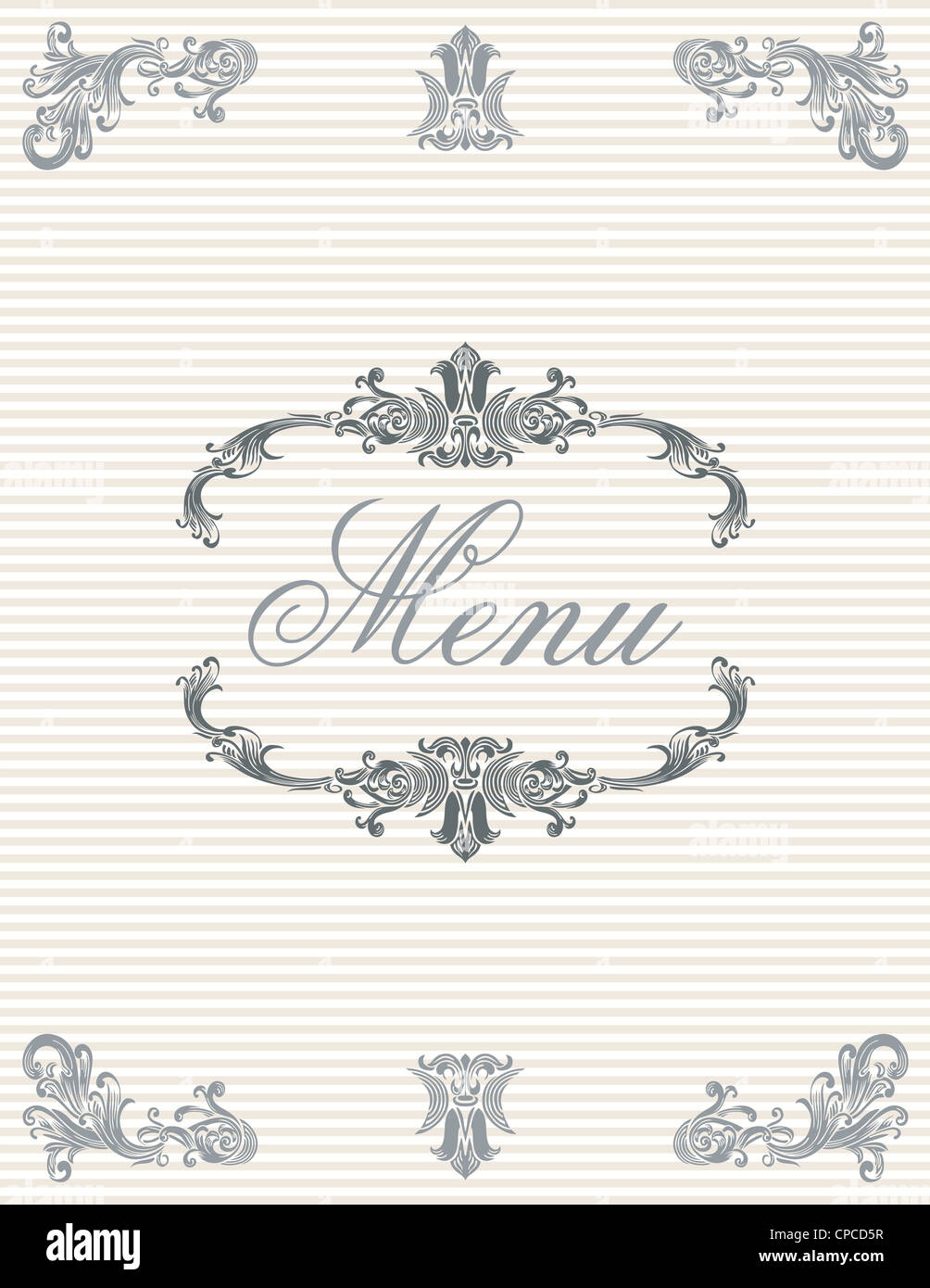 Menu cover design Stock Photo - Alamy