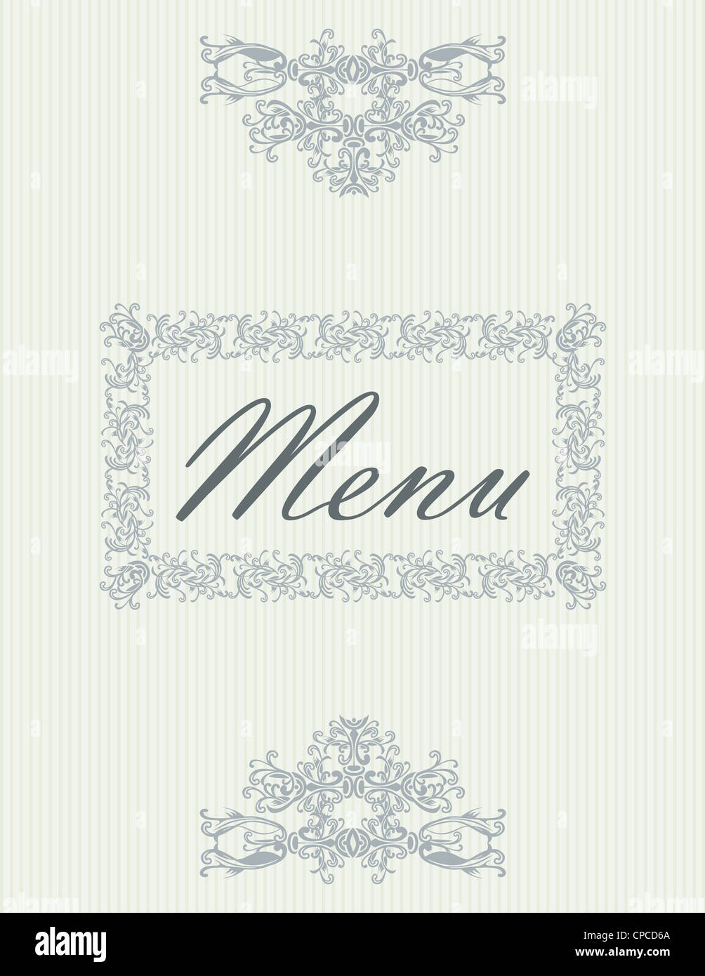 Menu cover design Stock Photo - Alamy