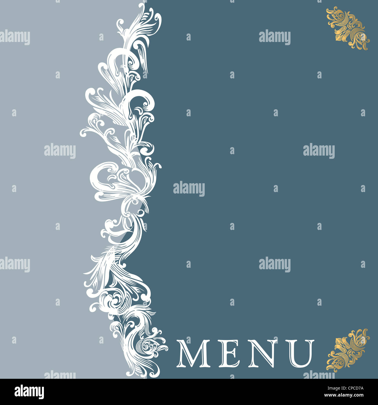 Menu cover design Stock Photo - Alamy
