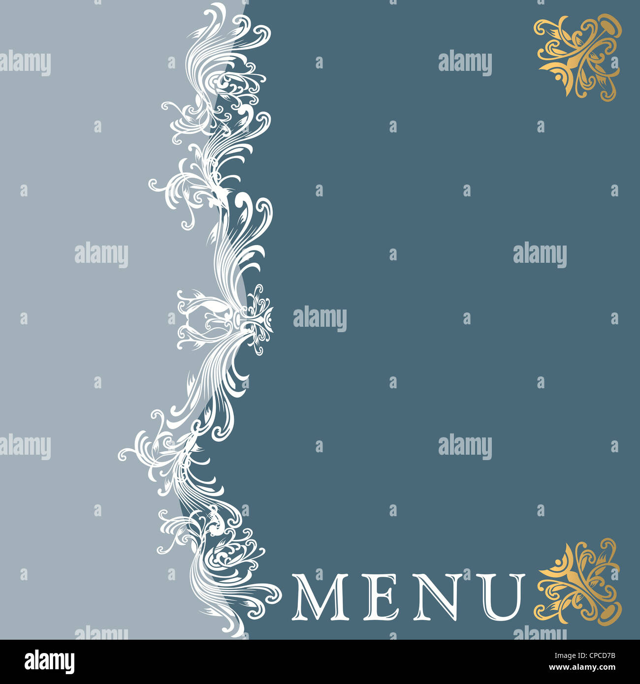 Menu cover design Stock Photo - Alamy