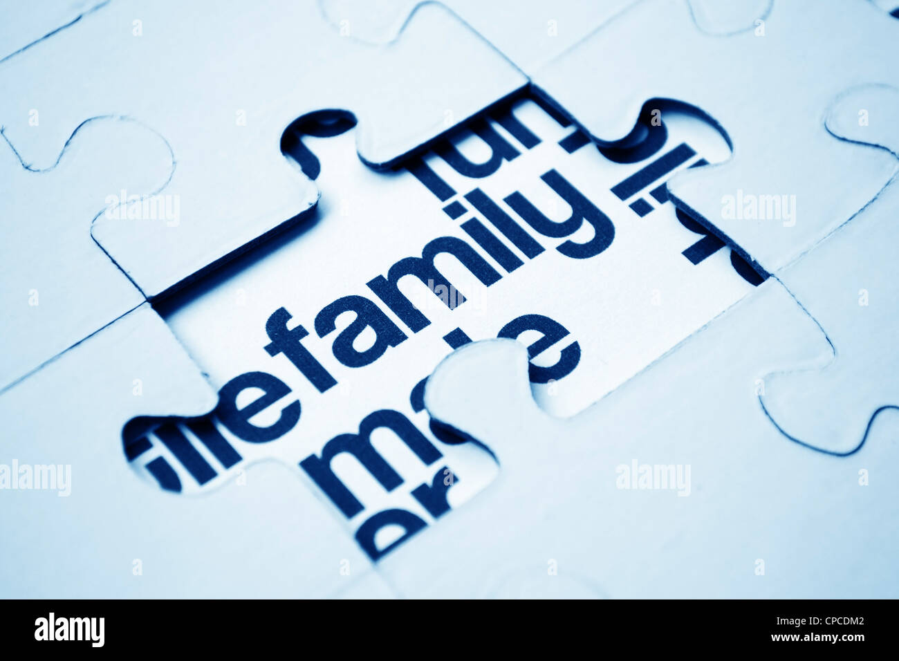 family puzzle concept Stock Photo - Alamy