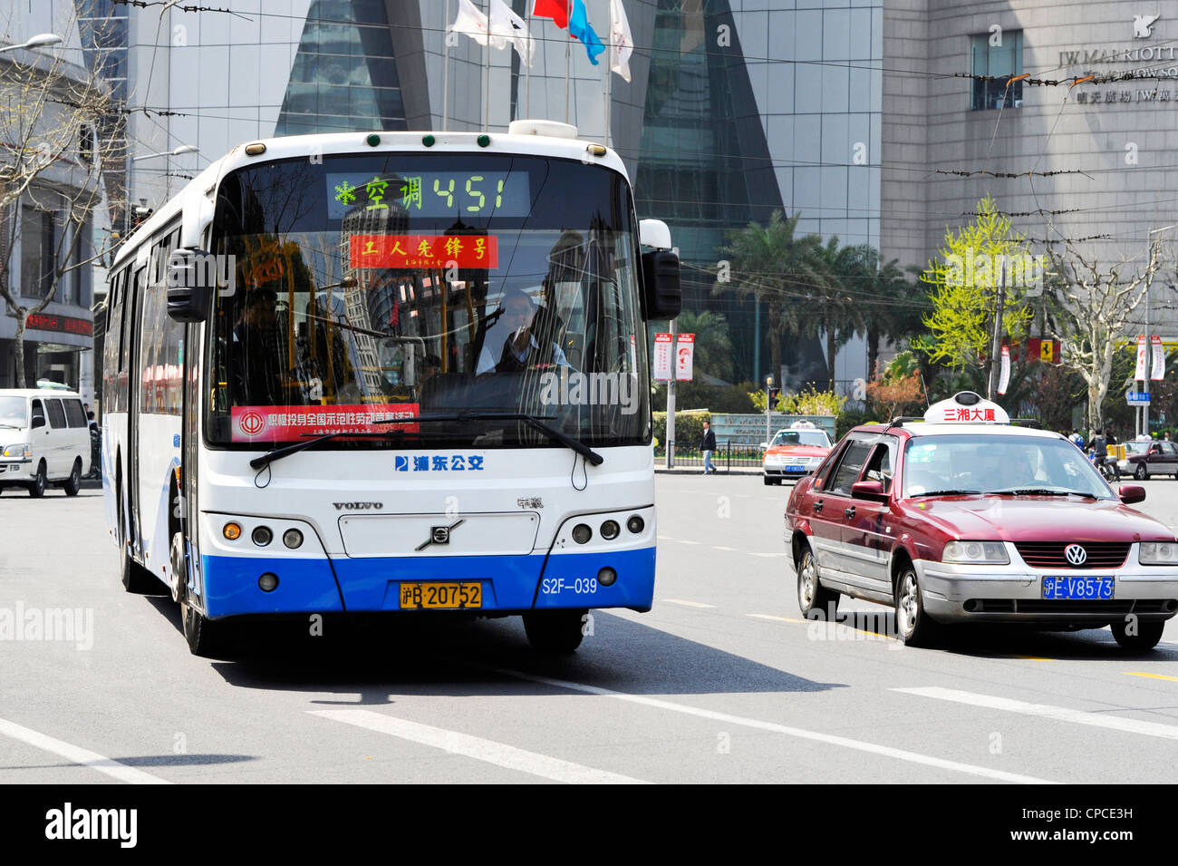 A local bus in Shanghai Stock Photo - Alamy
