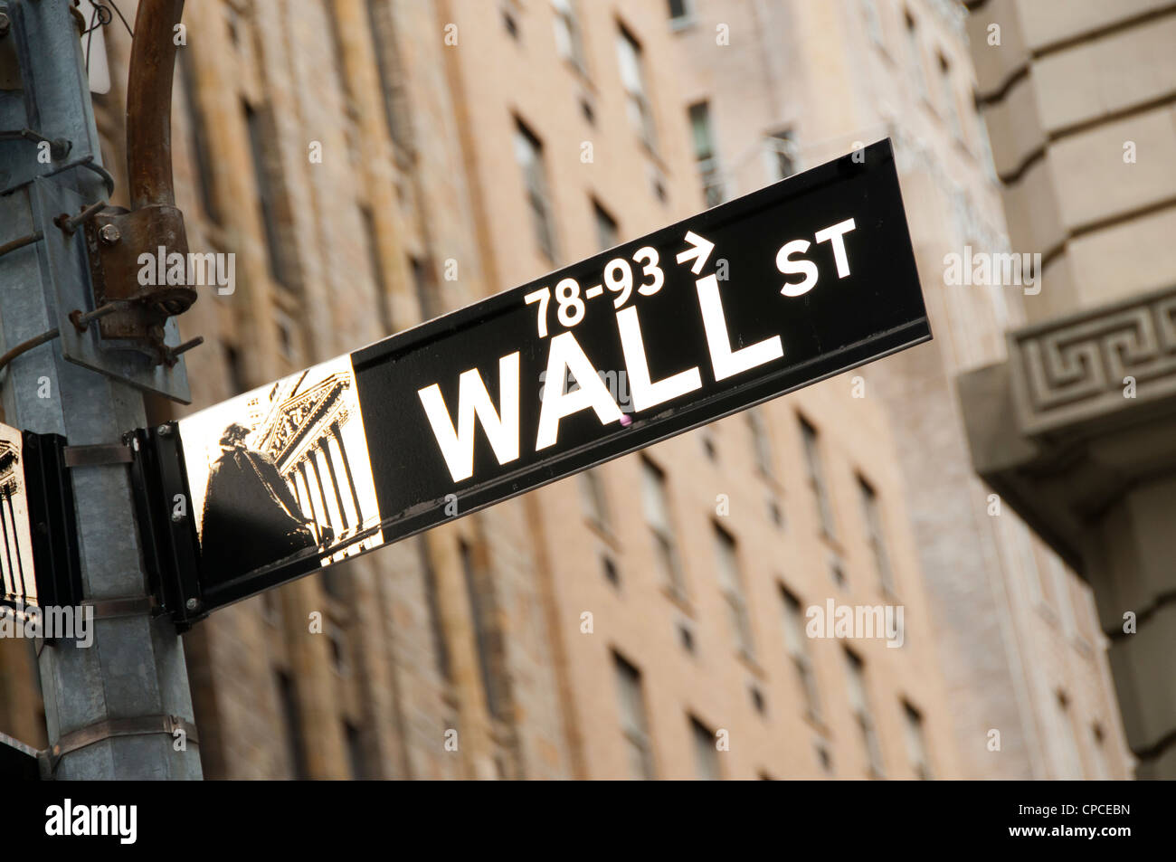Wall street sign Stock Photo - Alamy