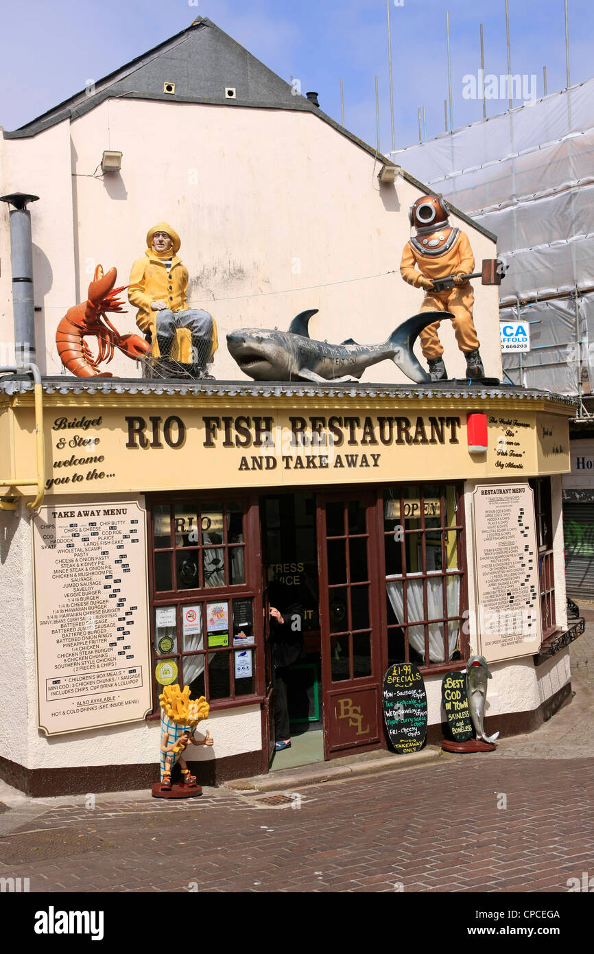The Rio Fish Restaurant in Brixham Devon famous for it's large portions ...