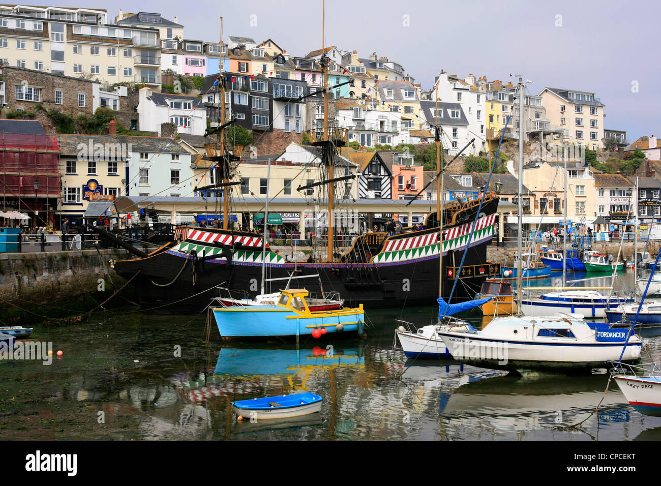 The picturesque harbor at Brixham in Devon Stock Photo - Alamy
