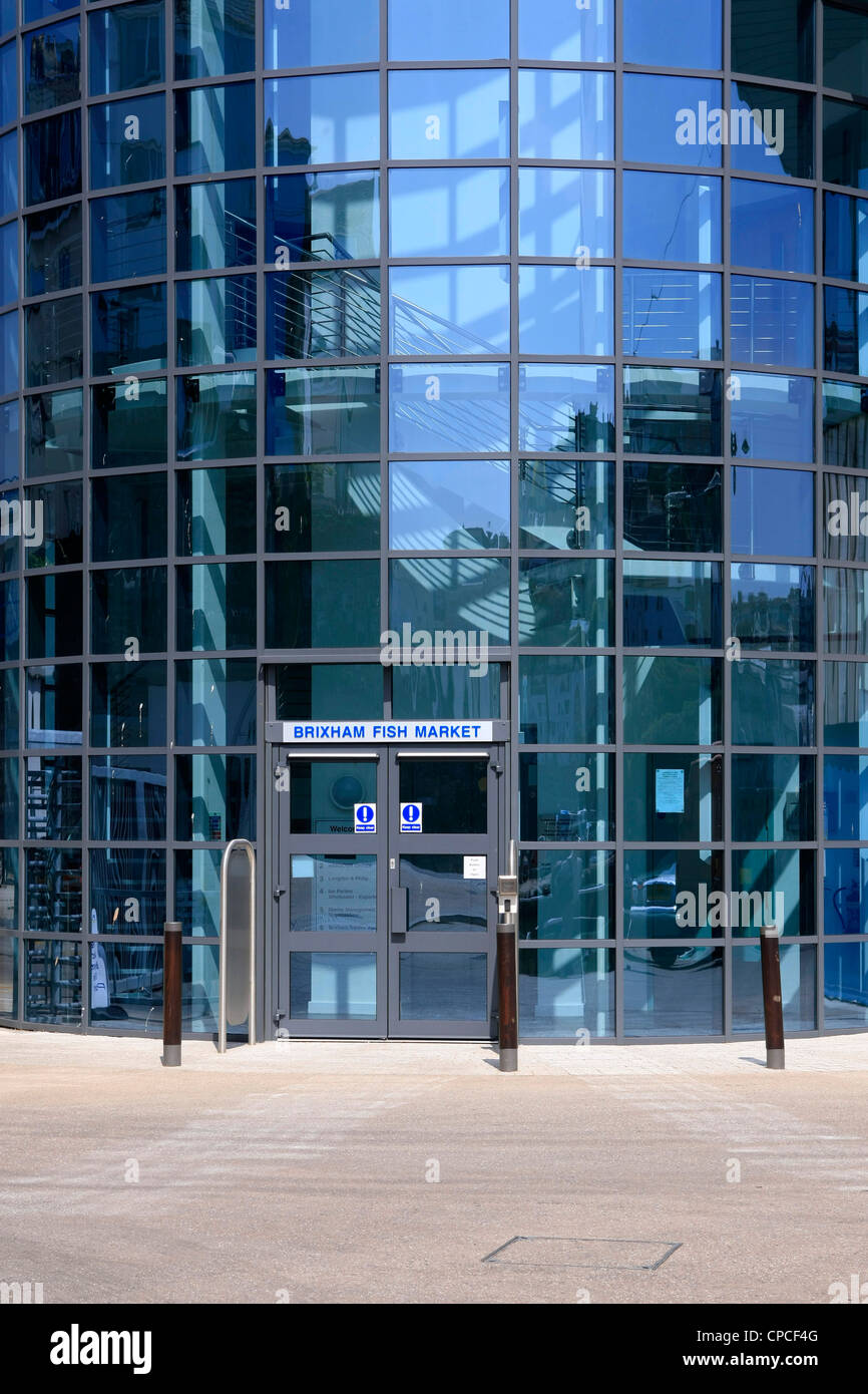 The new Fish Market building at Brixham in Devon Stock Photo - Alamy