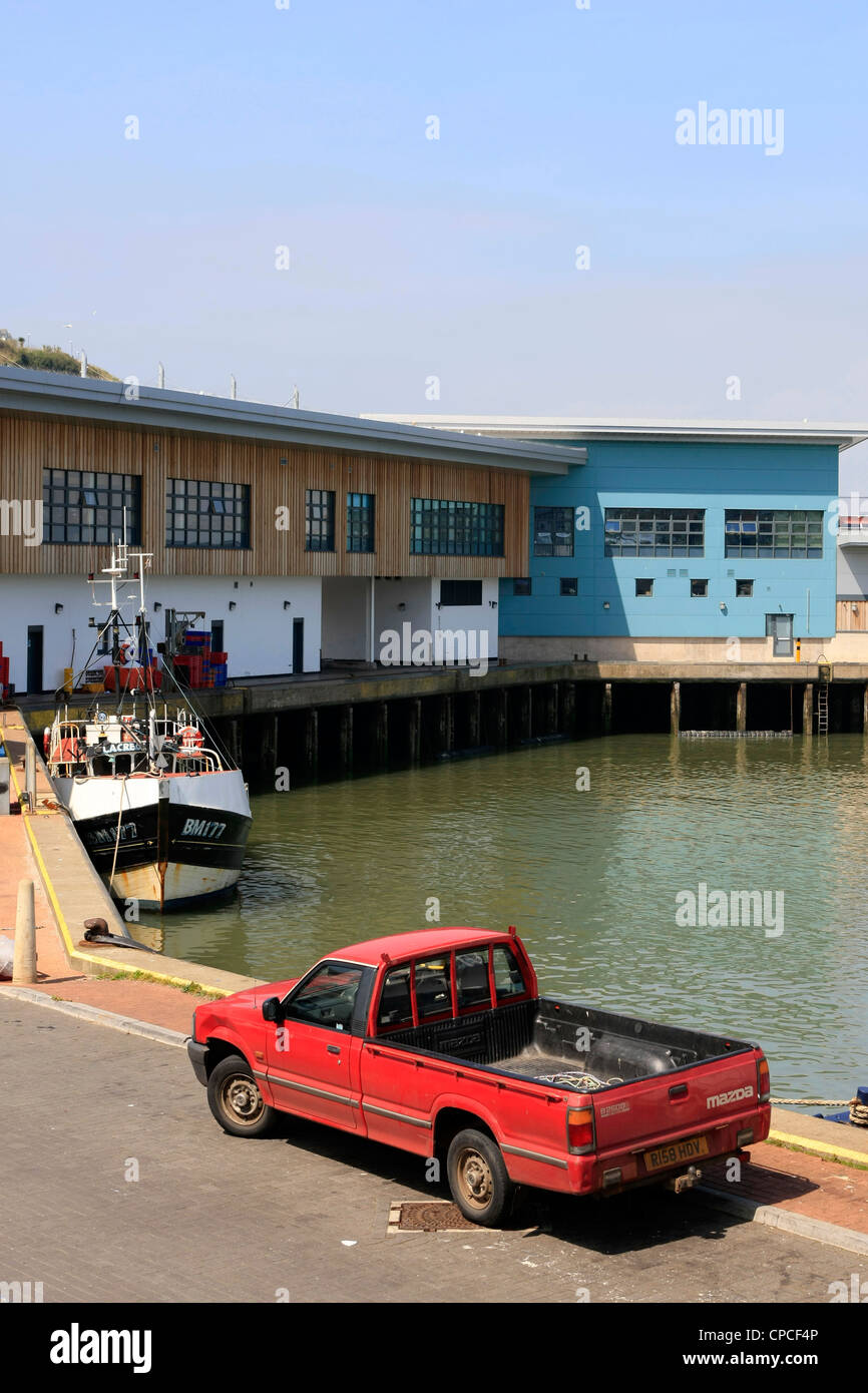 The new Fish Market building at Brixham in Devon Stock Photo - Alamy