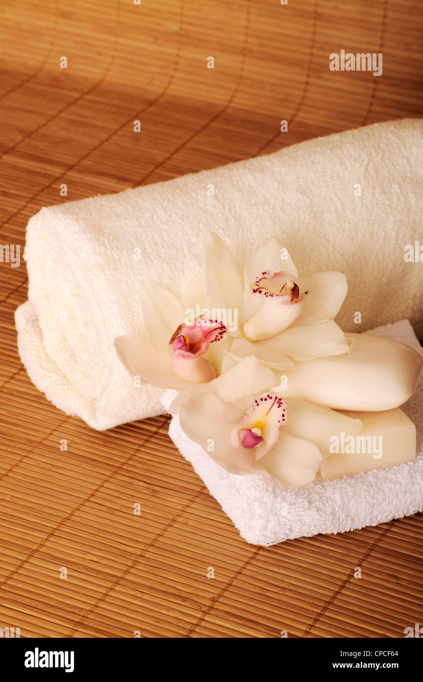 Day spa objects Stock Photo - Alamy