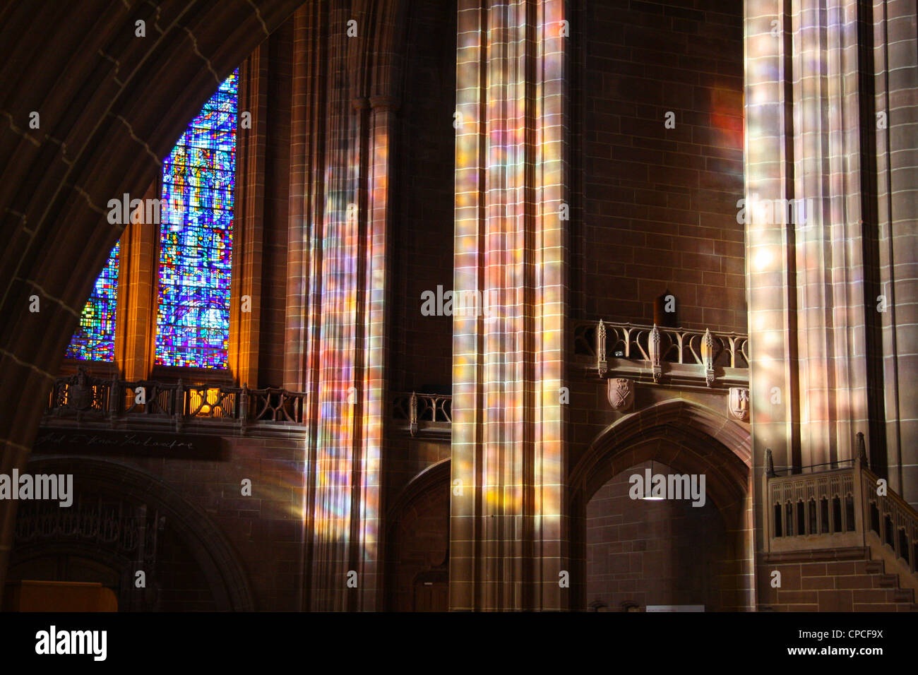 Inside Liverpool Anglican cathedral Stock Photo - Alamy